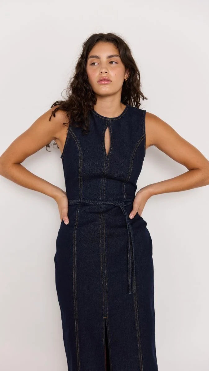 Mink Pink Raya Denim Midi Dress – The Fizz Boutique