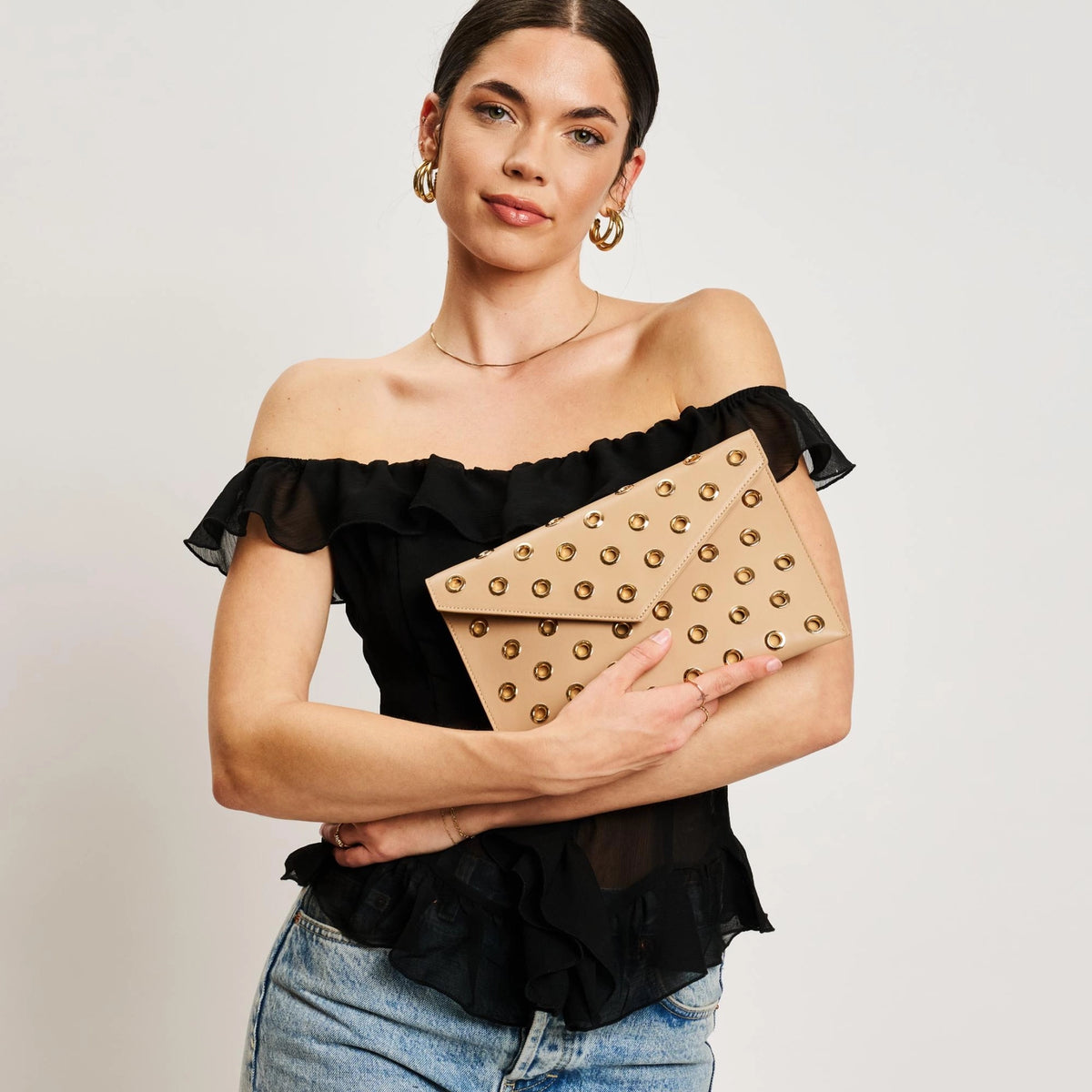 Ramona Gromet Crossbody | Nude – The Fizz Boutique